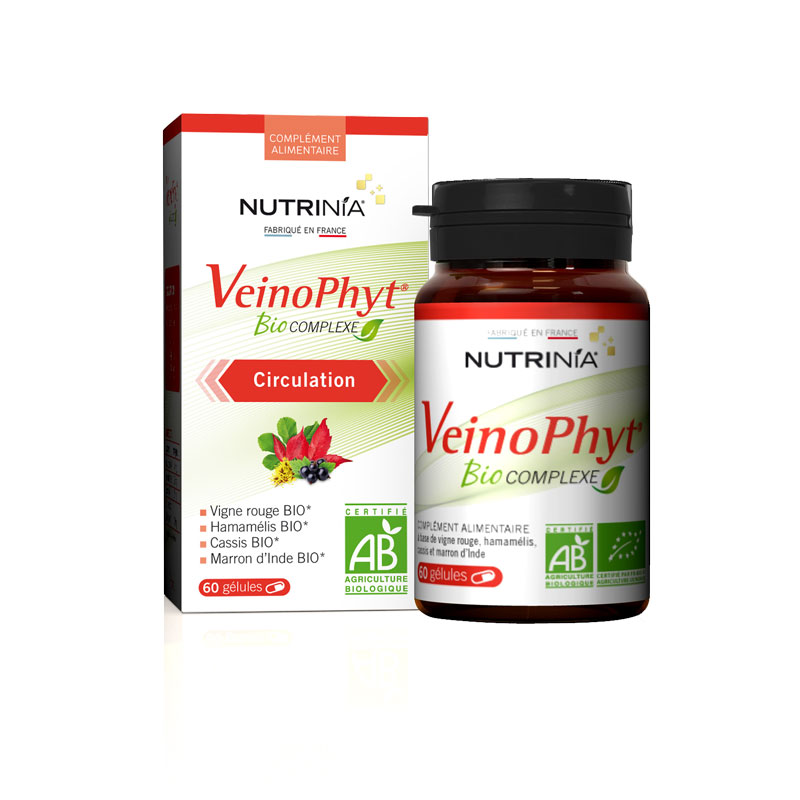 Traitement Naturel Circulation Veineuse - VeinoPhyt BIO - 60 gélules